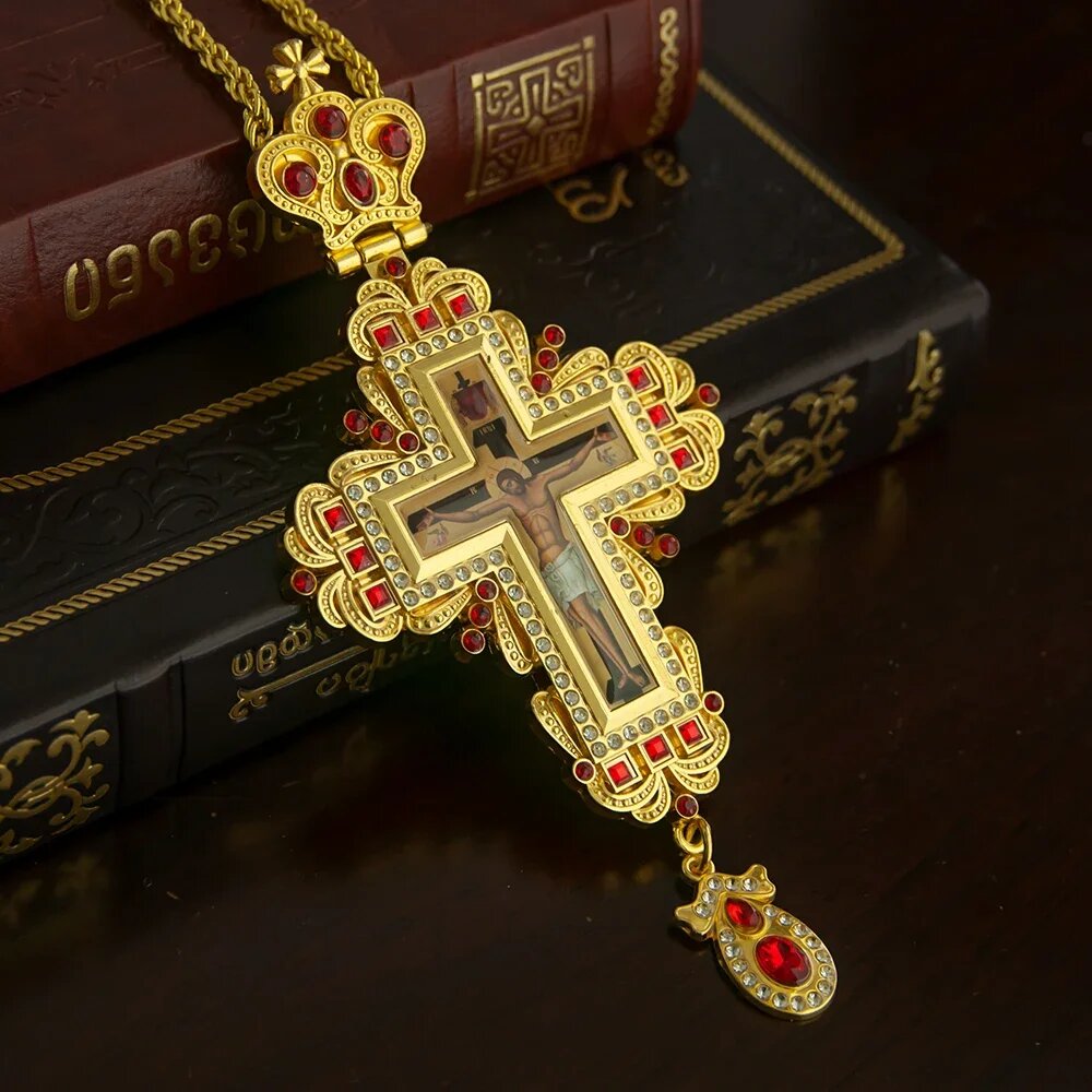 Христианский крест HTISOK из металла G RED