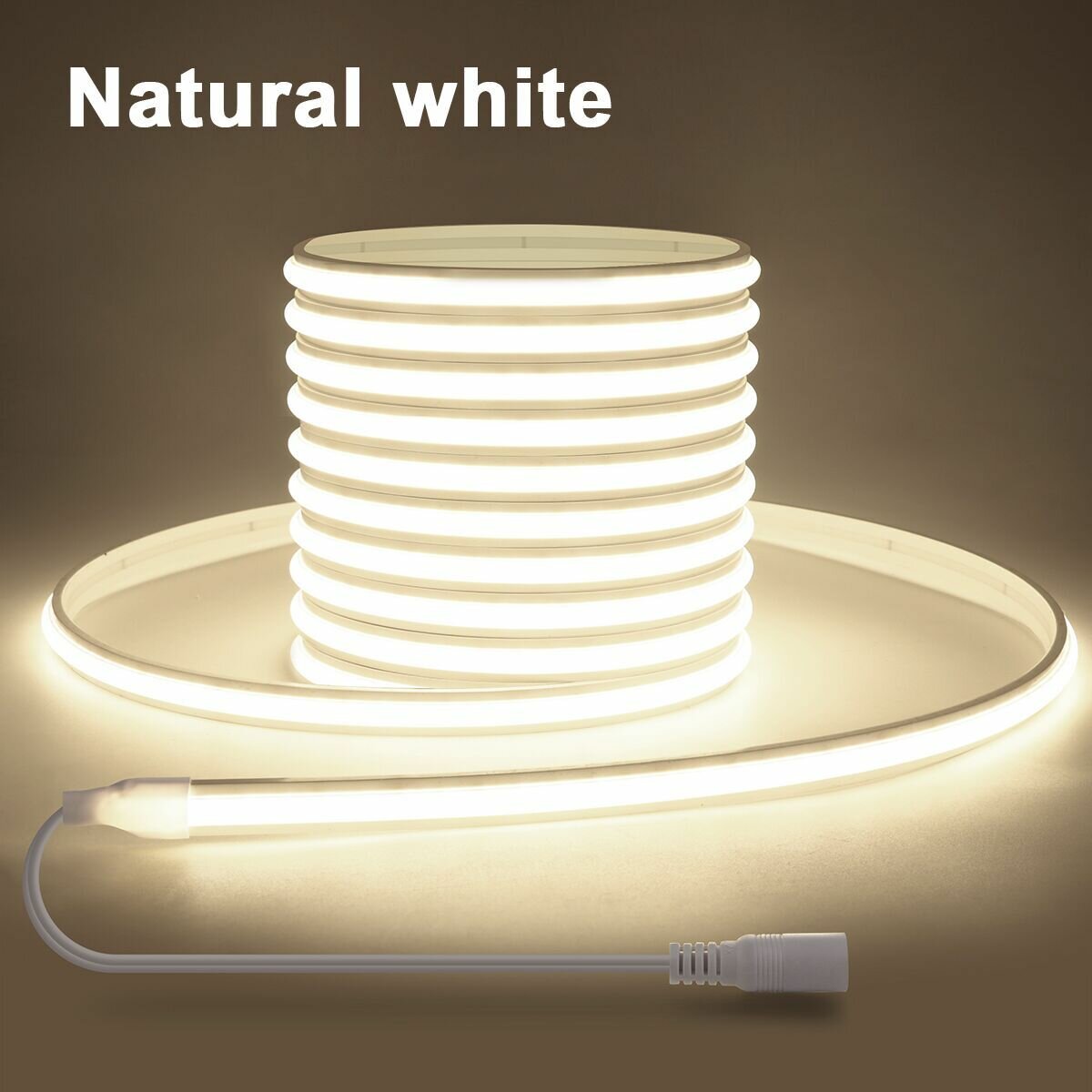 1 метр, неоновая лента COB LED, супер яркая водонепроницаемая гибкая световая лента 24 В, подходит для украшения спальни, гостиной, освещения кухонного шкафа, ночного освещения лестничного коридора