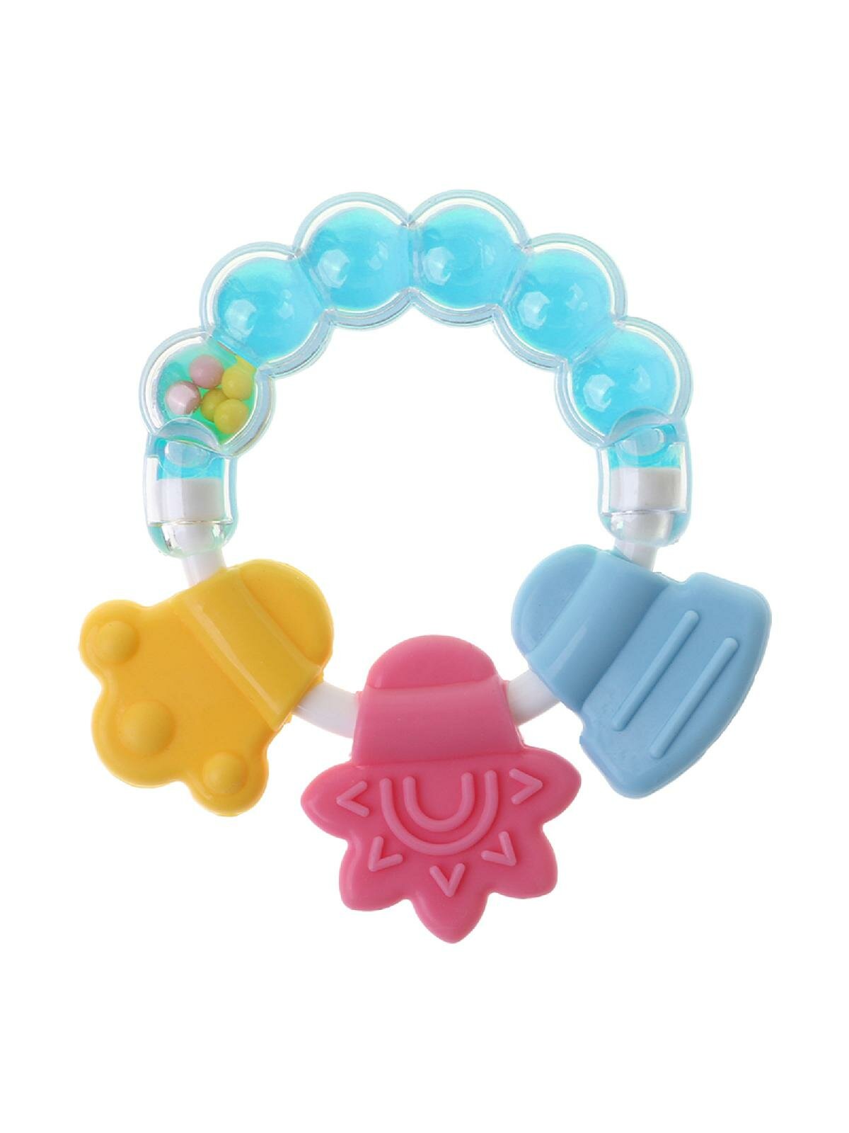 Baby Rattle Teether Toy Newborn Chews Food Grade Silicone Teethers 0-12M