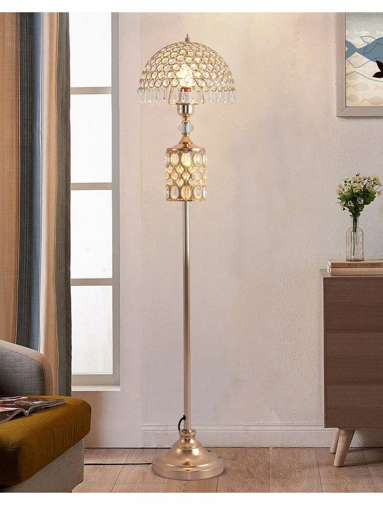 Хрустальный торшер