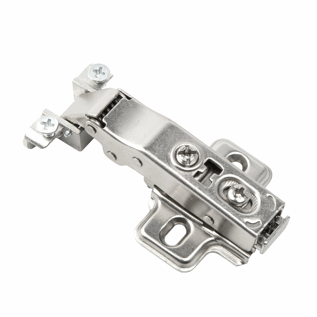 Lemax PROF Петля для алюминиевого фасада clip-on накладная с доводчиком, никель M330-Full