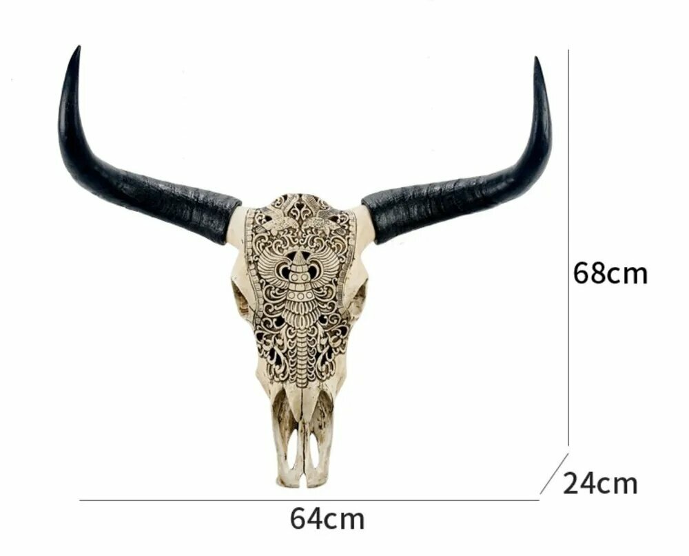 Хэллоуин имитация головы коровы, творческая скульптура из смолы