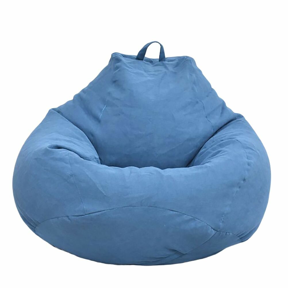 Большой чехол для кресла-мешка, цвет дивана, простой дизайн, домашний чехол для ленивого шезлонга для взрослых и детей без наполнителя