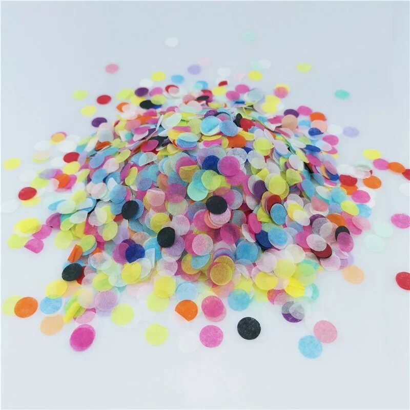 Бумажные конфетти смешанных цветов 9