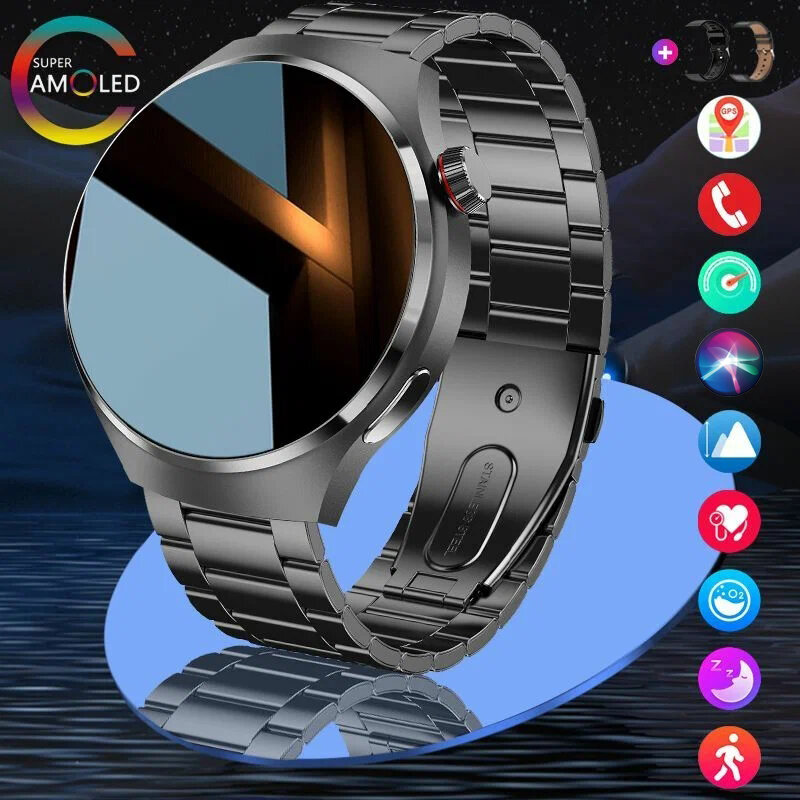 Cмарт часы Premium 4 Pro, Edition 2024-2025, 47мм, 3 ремешка в комплекте, (наручные смарт часы для айфон/андроид) электронные