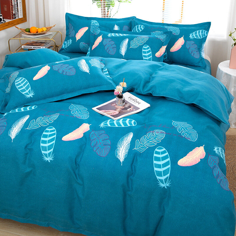 Утолщенный пододеяльник с начесом, цельный, саржевый пододеяльник с начесом, 1,5 м, односпальный/двуспальный пододеяльник для студенческого общежития,160*220cm