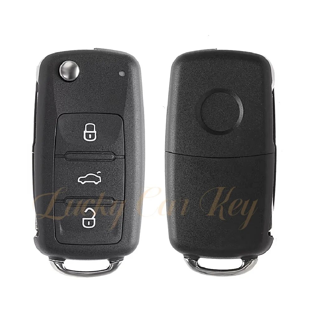 Лаки 5К 0837202 AD/202Q откидной дистанционный ключ от автомобиля 434 МГц для VW Volkswagen Caddy Eos Golf Passat Polo Scirocco Tiguan Jetta Touran Bora key 3 Buttons-log