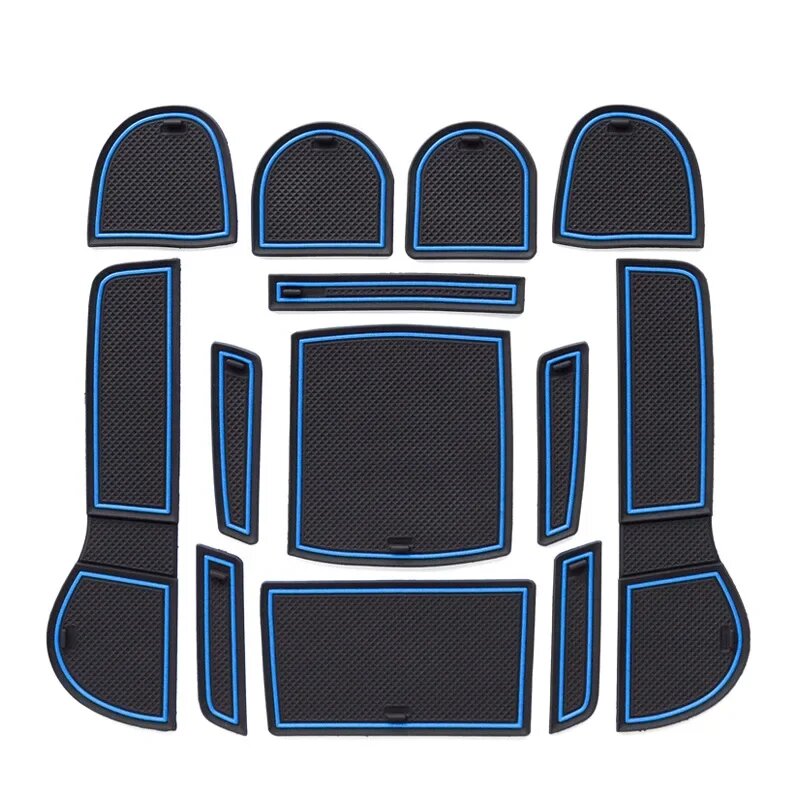 Противоскользящий коврик для автомобильных ворот для SUBARU LEVORG 2016-2018, нескользящая накладка на дверь, резиновая подставка, автомобильные аксессуары для интерьера LEVORG BLUE