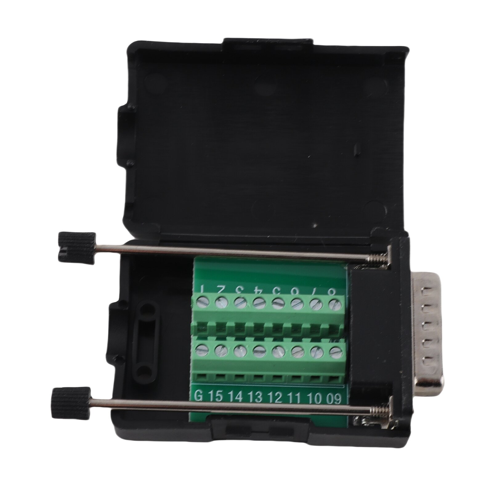 DB15 Без припаяна разъем 15 -контактная плата D -SUB -адаптер -адаптер мужского терминала с корпусом