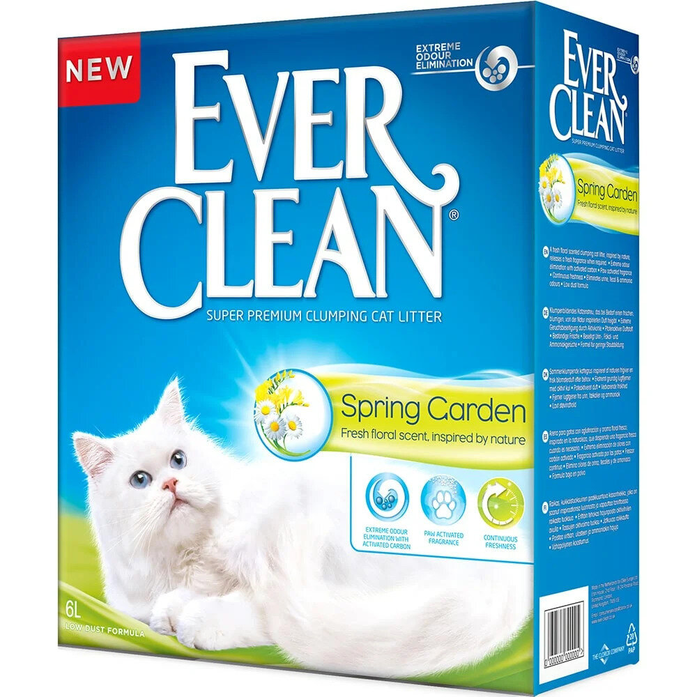 Ever Clean Наполнитель Spring garden с ароматом весенней свежести 6 л