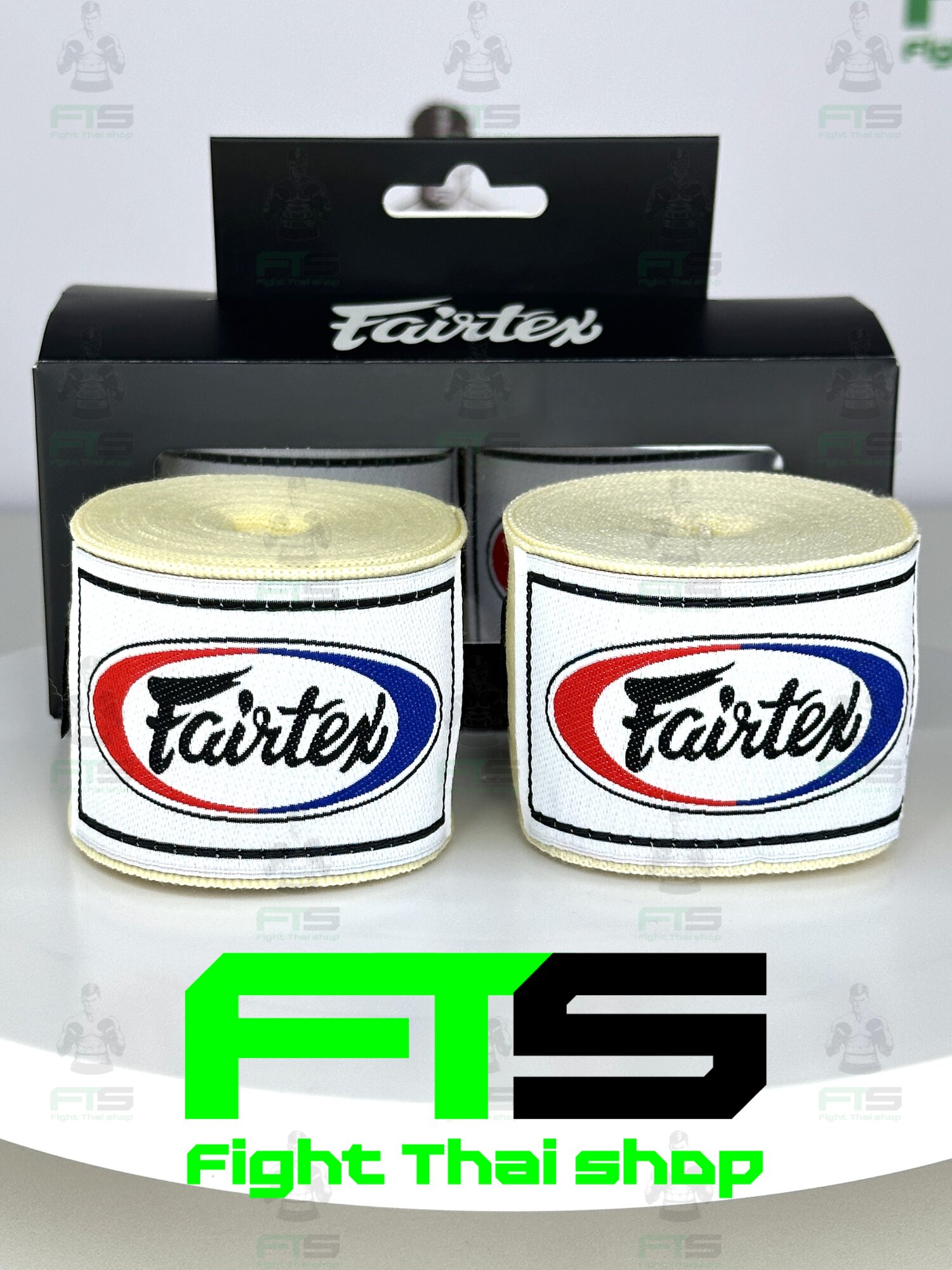 Боксерские бинты Fairtex HW2 4.5 метра для единоборств и ММА, цвет: белый