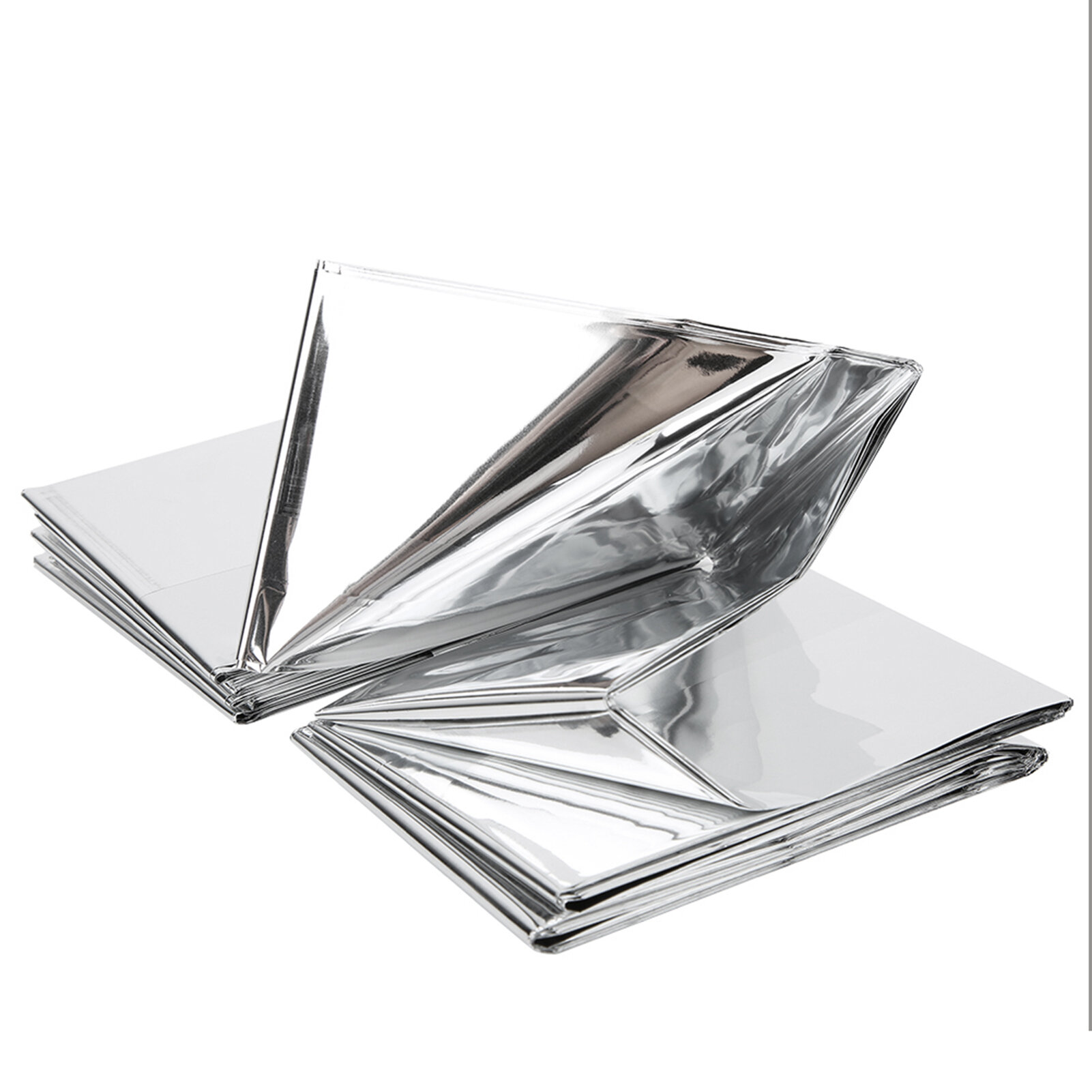 Аварийная палатка, одноразовая водонепроницаемая палатка для выживания из алюминиевой ламинированной пленки для домашних животных с нейлоновой веревкой для кемпинга, пешего туризма, серебро