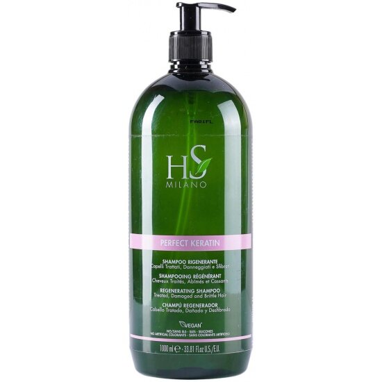 Шампунь восстанавливающий Dikson HS MILANO PERFECT KERATIN с кератином, 1 л
