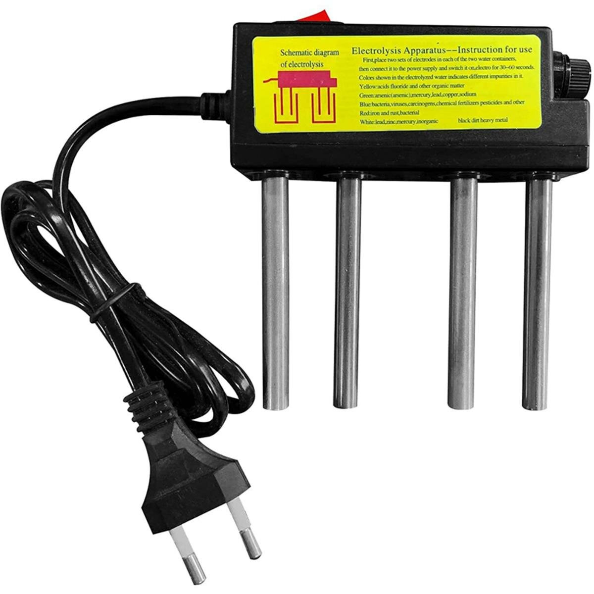 Электролизер для воды ZOROOM, прибор для электролиза, инструменты для проверки воды, портативный тестер качества воды с