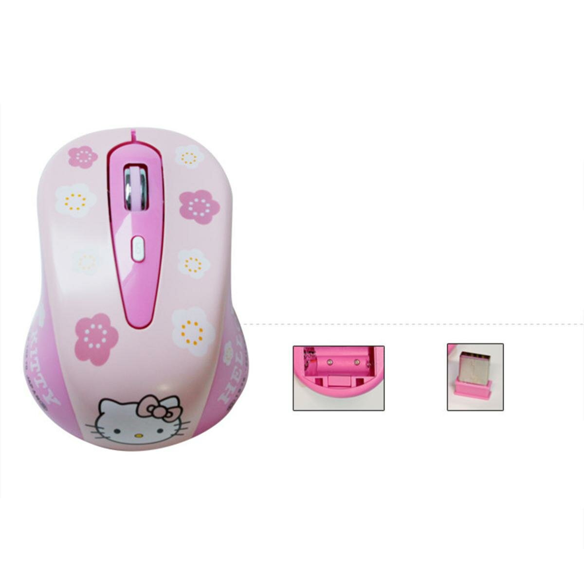 [Good LIFE] Милая мультяшная розовая беспроводная компьютерная мышь, мини-подарок, Mause 1600DPI, проводная мышь для ПК