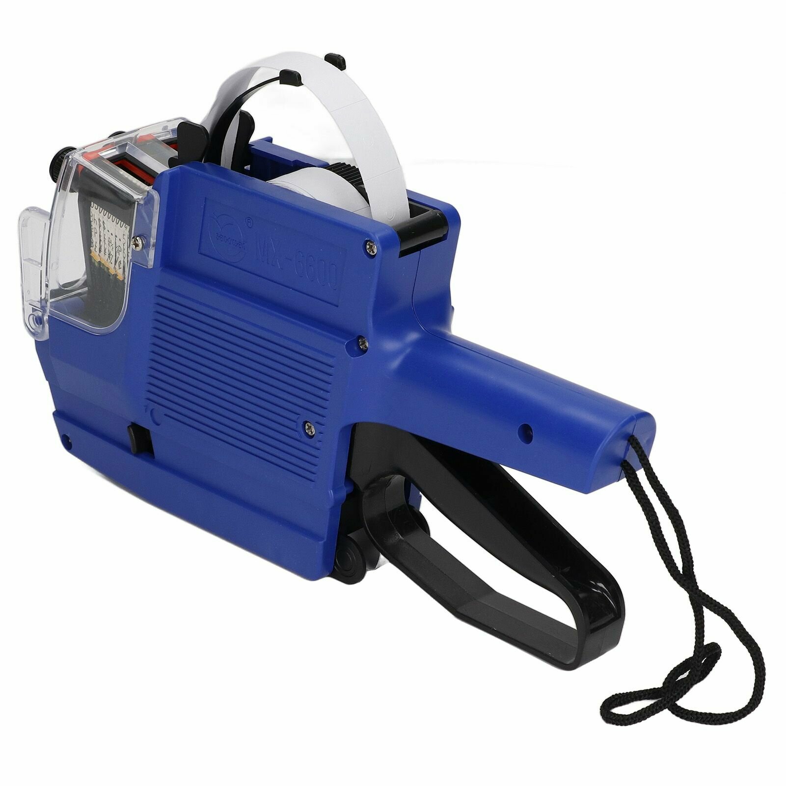 Пистолет для ценников 10 цифр 2 строки этикетировщик маркер инструмент для крепления для офиса розничного магазина синий