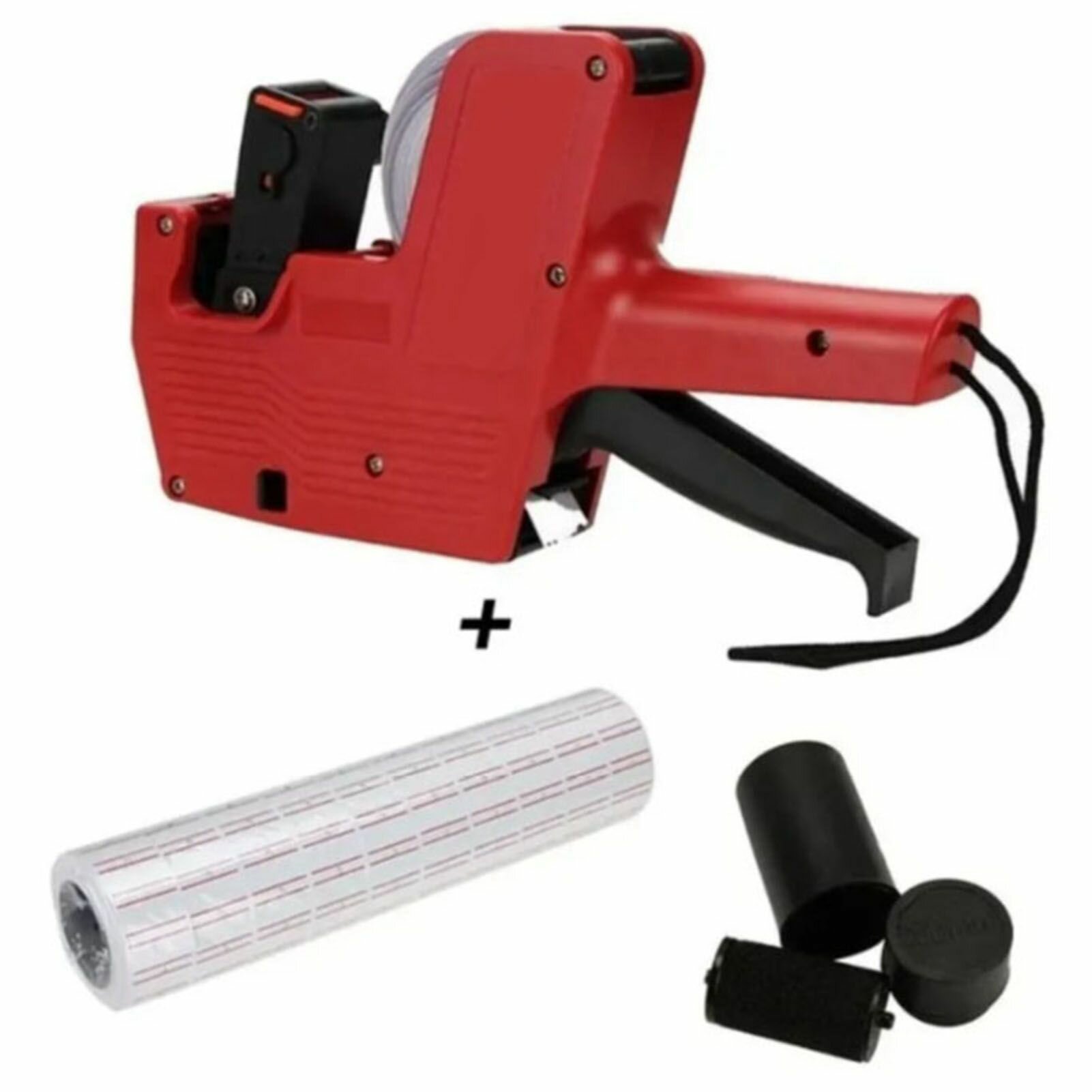 8-значная машина для маркировки цен, однолинейная ручная этикетировочная машина с регулируемой ценой и этикеточной бумагой