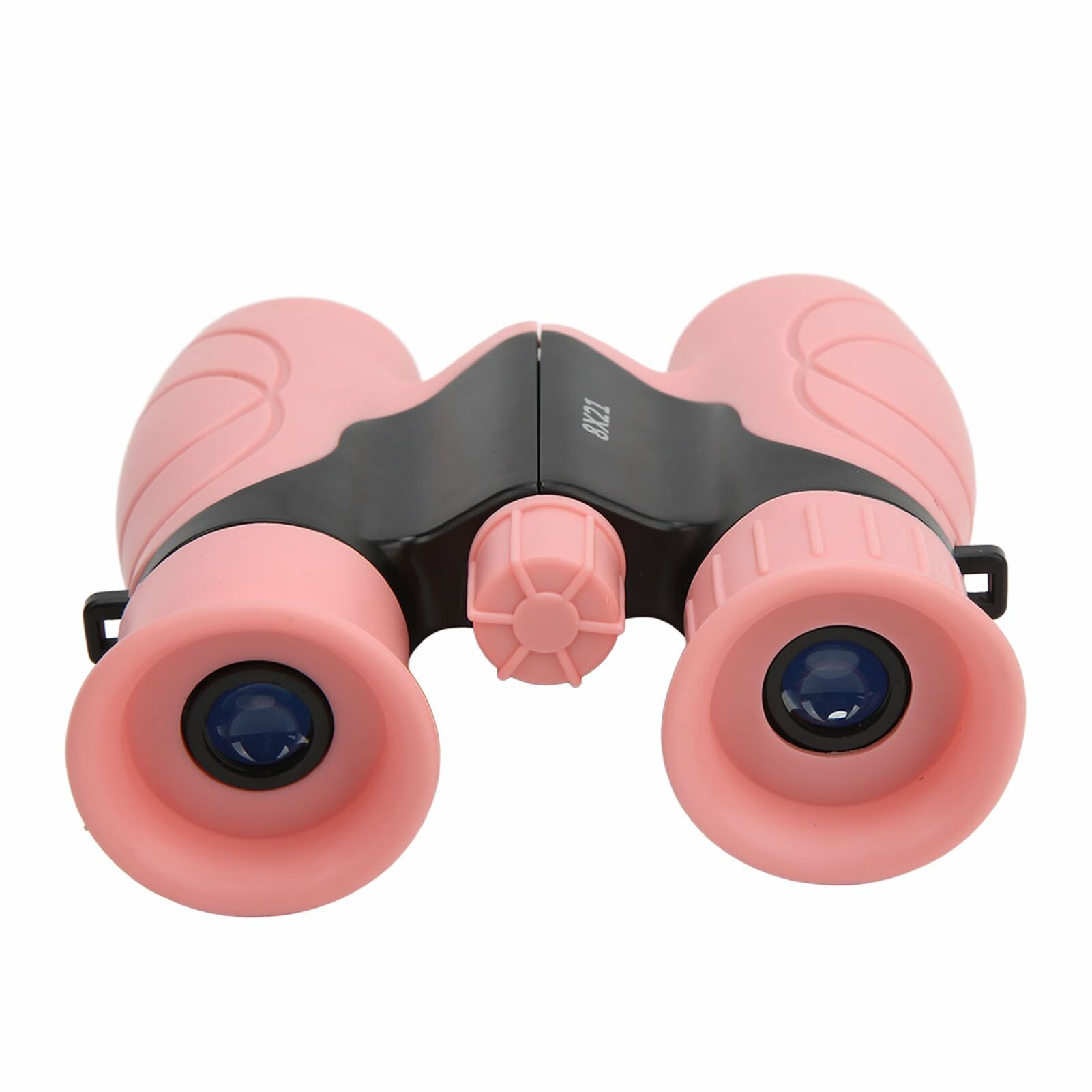 Детский бинокль, 8-кратное увеличение, натуральный каучук, стеклянные оптические линзы, прочный портативный мини-бинокль высокой четкости, розовый