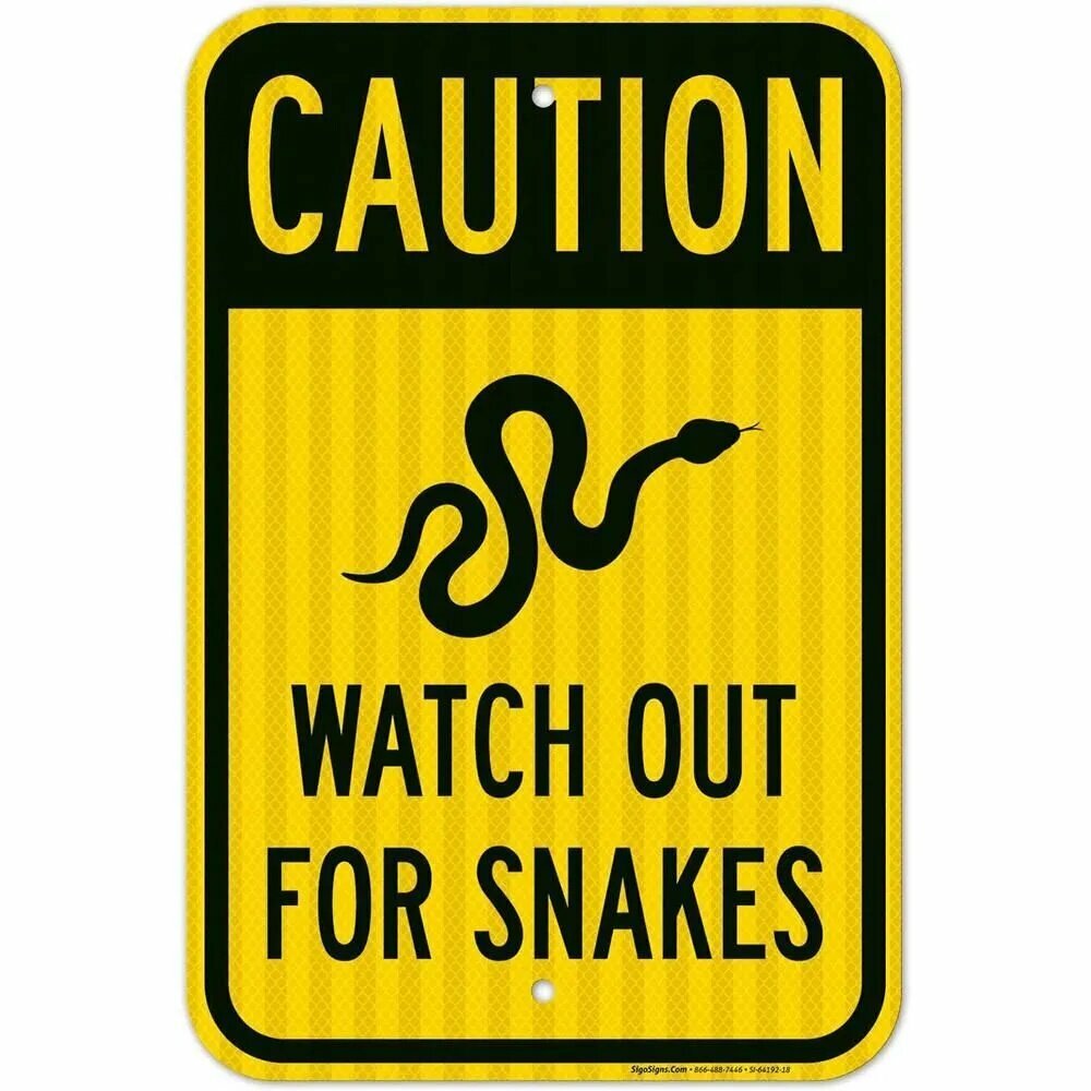 Внимание: знак Осторожно, змеи в стиле ретро для любителей настенного искусства, металл/алюминий, 20 30 см