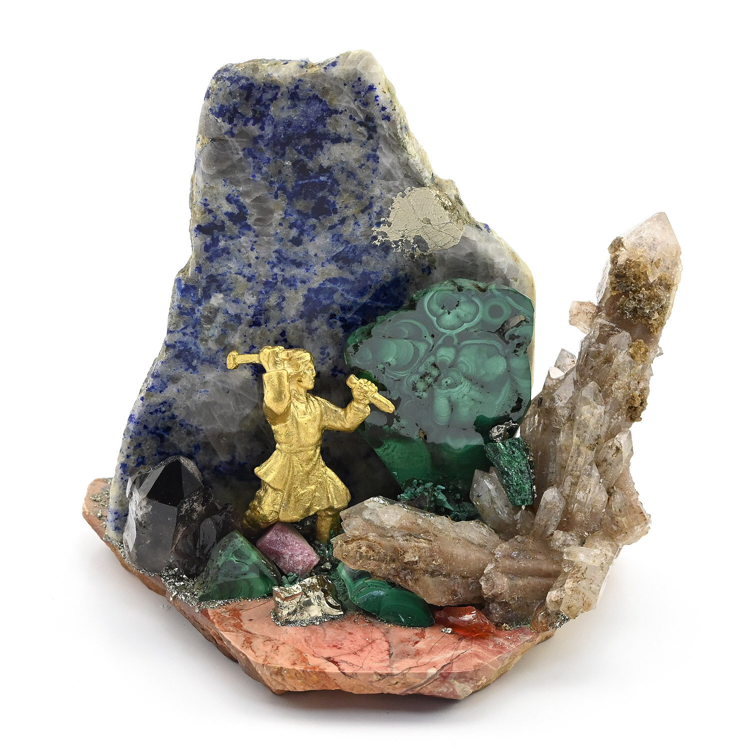 Композиция из самоцветов Данила мастер 89*63*88мм