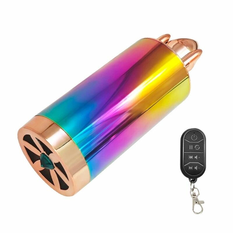 Цветные басовые динамики, двойная звуковая система для улучшения мотоциклов и электросамокатов, - FM -модель - Одиночный цвет радуги