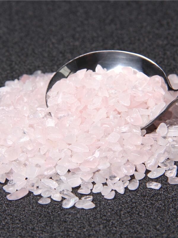 Розовый кварц камень, Декоративные камни для растений аквариума 3-5 мм, 50 г