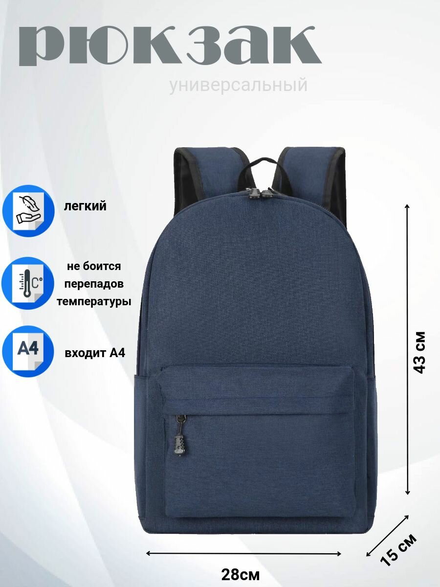 Рюкзак городской дорожный школьный универсальный SB52-2 blue