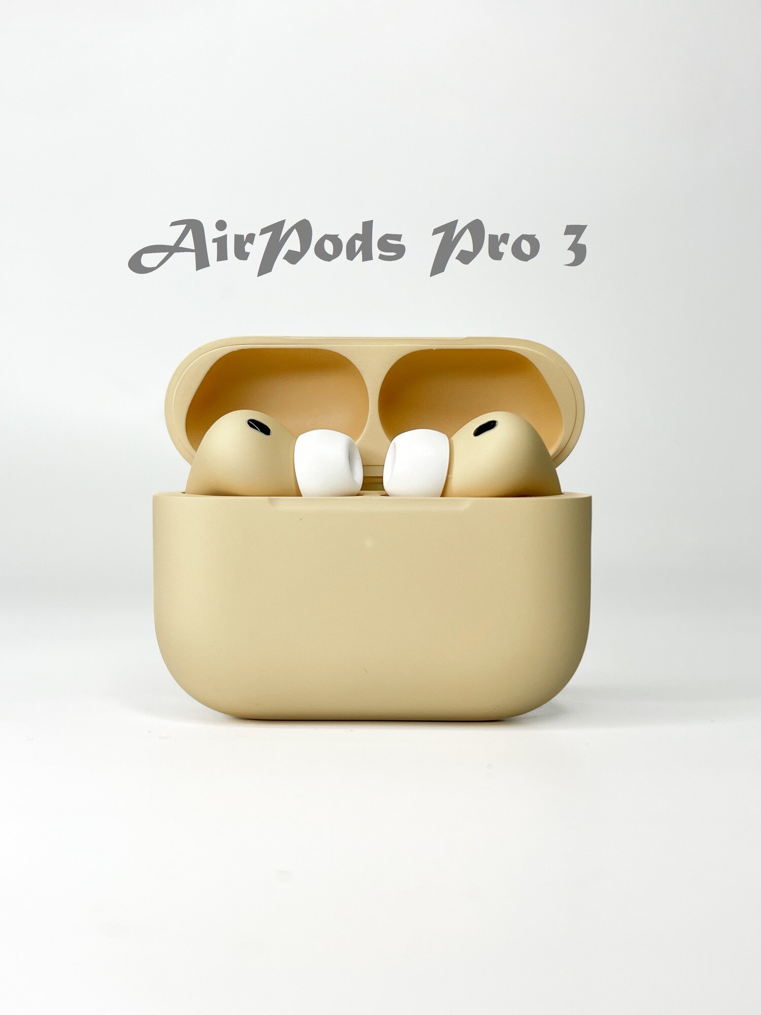 Наушники AirPods Pro 3 (ANC, MagSafe) (2025) Слоновая кость, Ral 1014 матовый тотал.