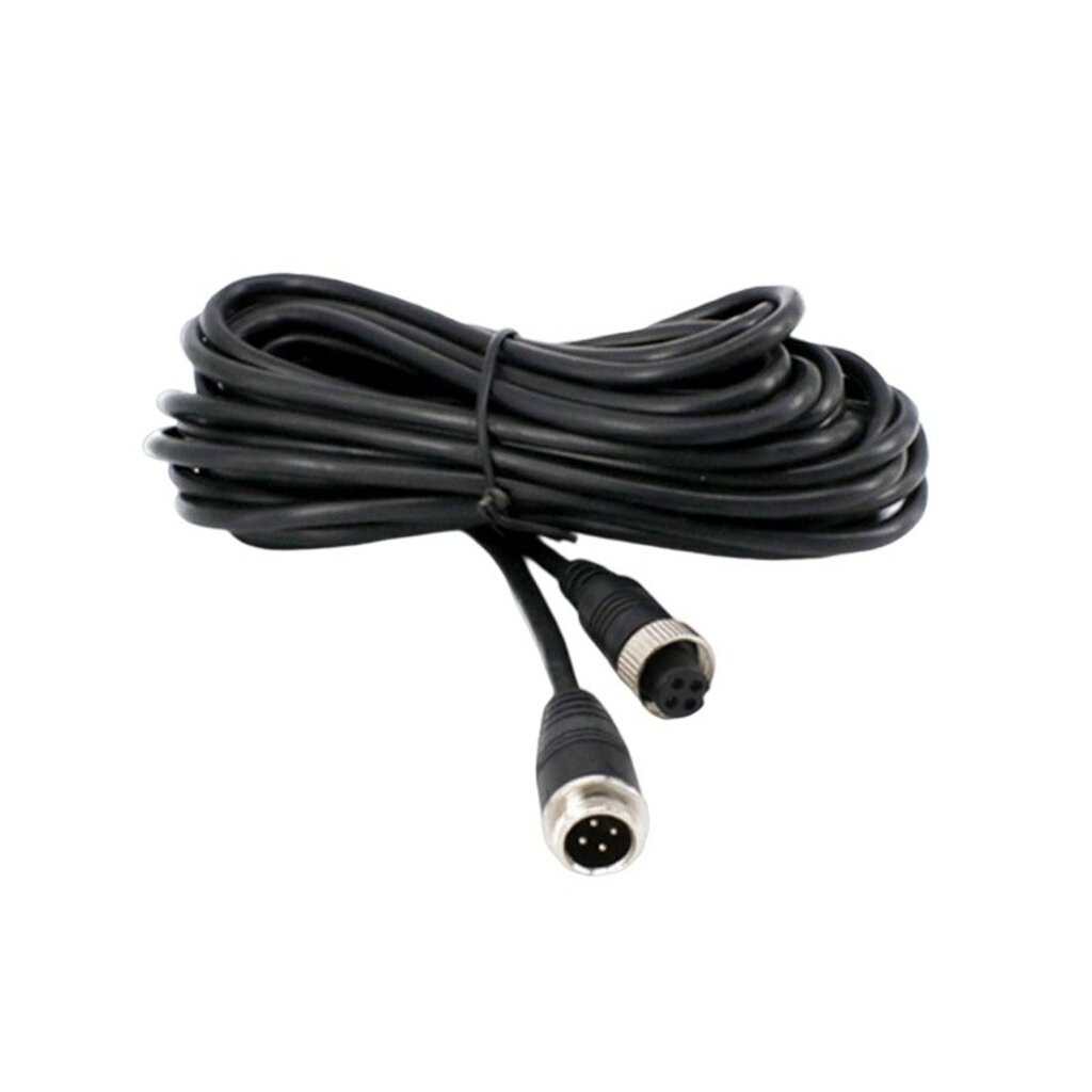 Двойной экранированный 4-контактный авиационный кабель M12 от мужчины к женщине, автомобильный видео- и аудиокабель-удлинитель-5 м