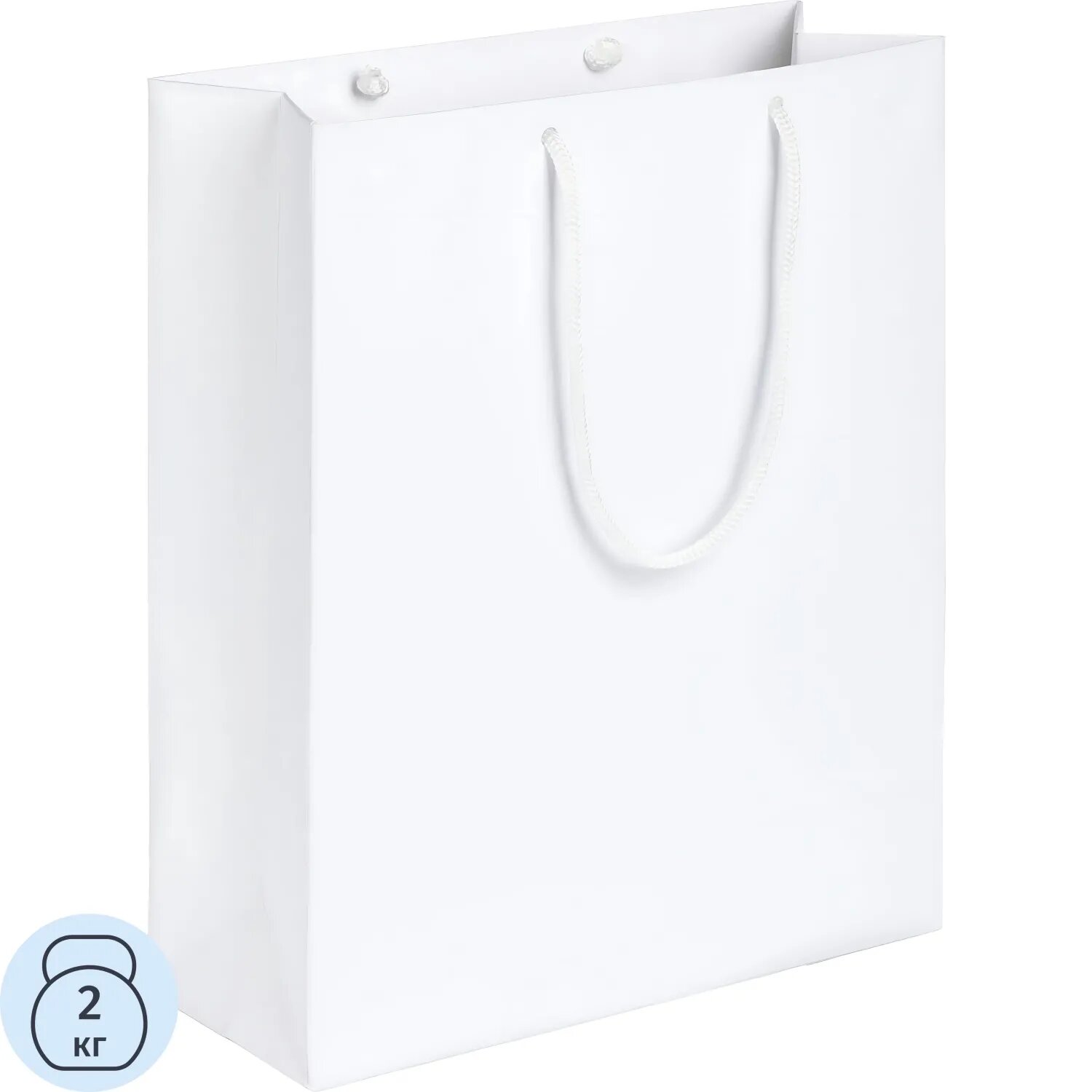 Пакет подарочный Ample M, 23х28х9см, белый, 7440.60