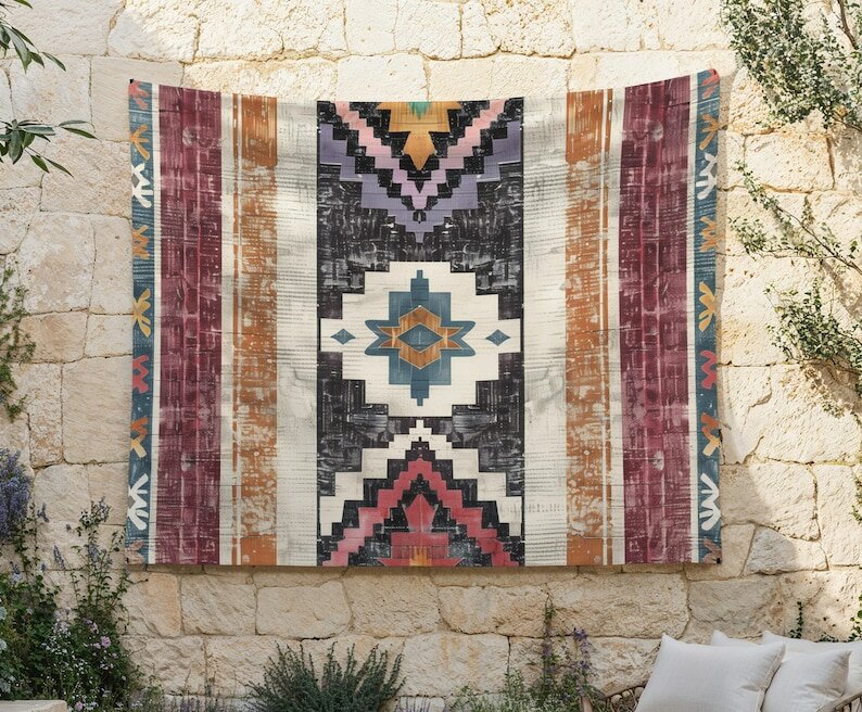 Гобелен Индейский узор, Бохо