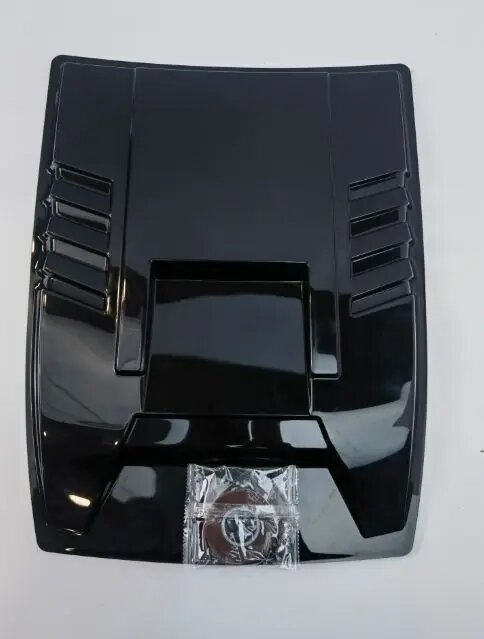 Универсальный хромированный серебряный автомобильный вентиляционный декор, чехол, искусственный капот, воздухозаборник, впускной вентиляционный капот, орнамент, аксессуар 018-YQGFK027-01