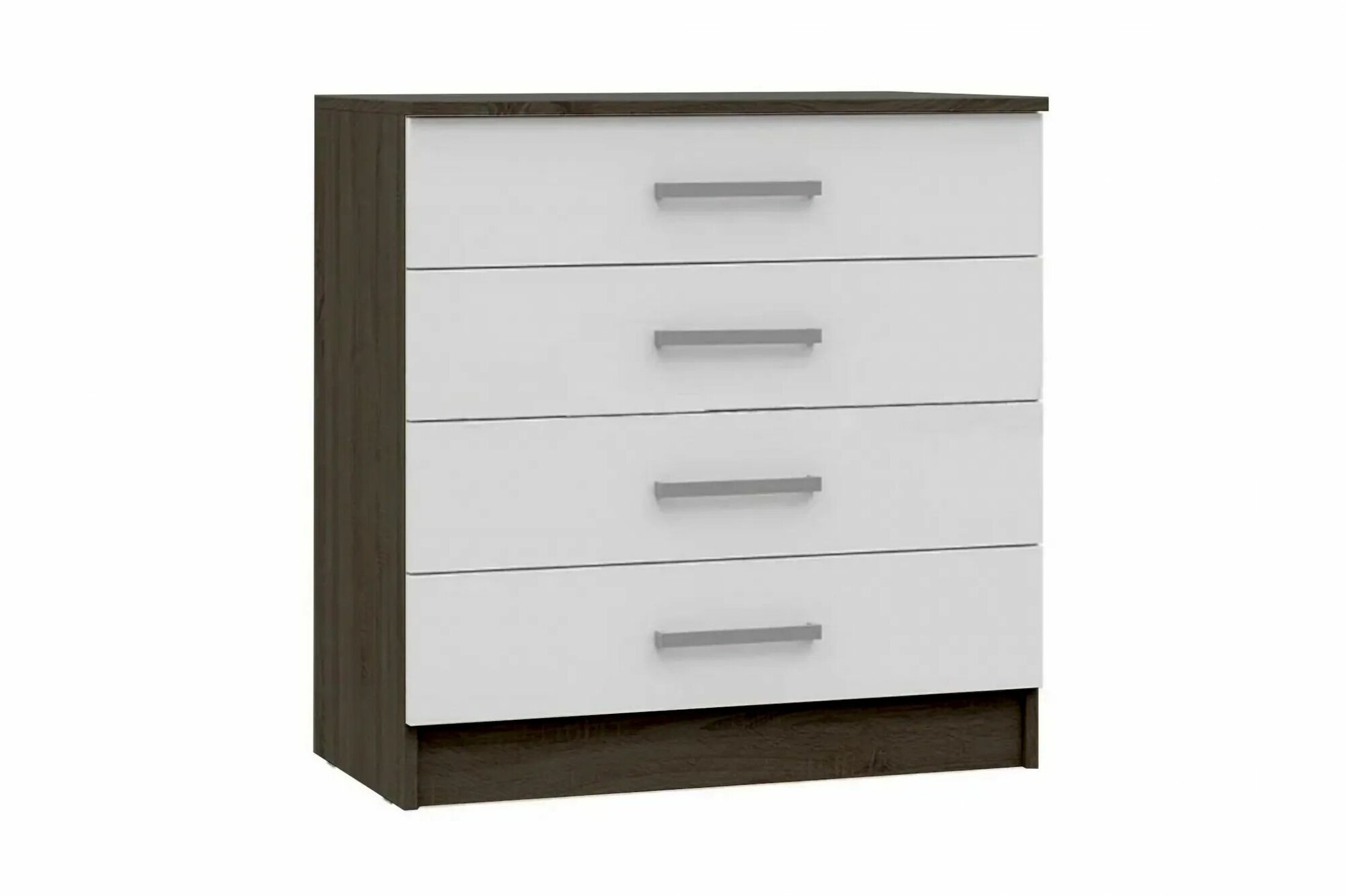 Мартина Комод 800 (Белый глянец, венге)