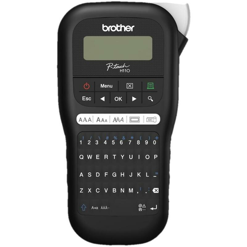 Принтер Brother P-touch H110, черный скорость печати до20 мм/с