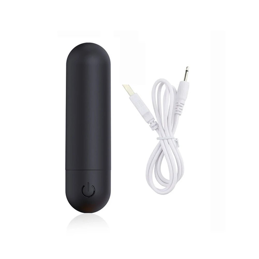 Мини-вибратор-пуля, черный B-4, USB, массажер для точки G