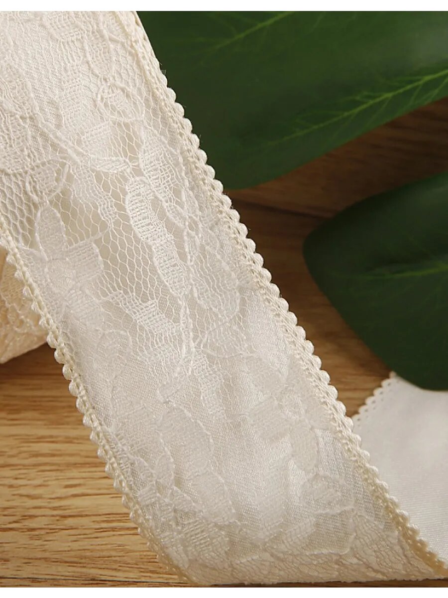 Лента гипюровая с атласом 4см (3м)