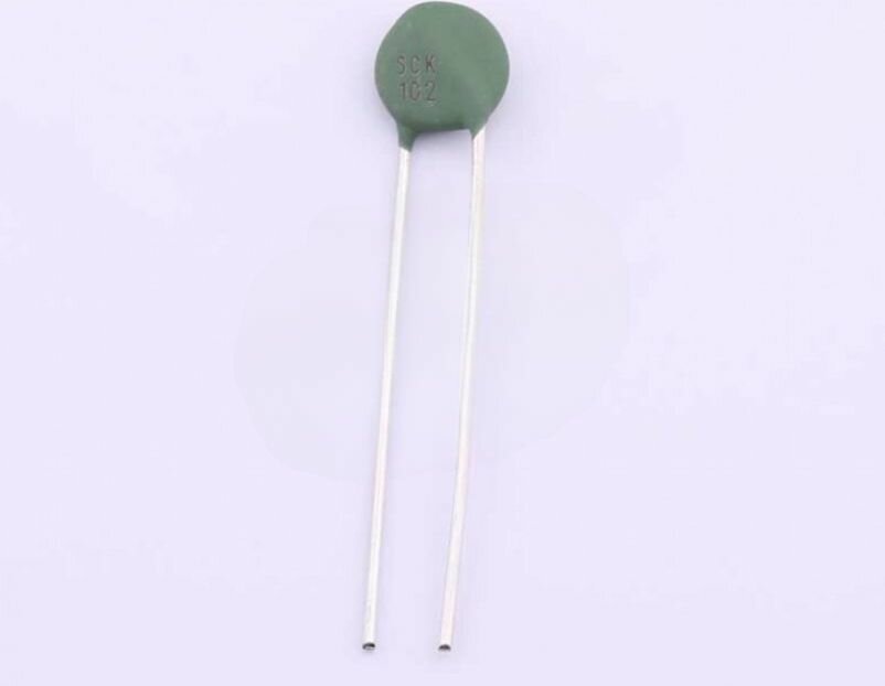 Термистор TKS SCK08102MSY NTC 10 Ом -40 град. C+170 град. C 3A 2,4 Вт 20 %, вставной, P эквивалент 5мм,1шт