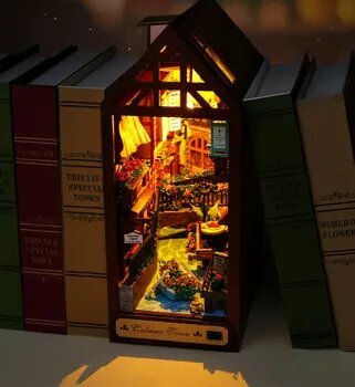 Подарочный Интерьерный конструктор Румбокс миниатюр кукольный домик DIY Roombox