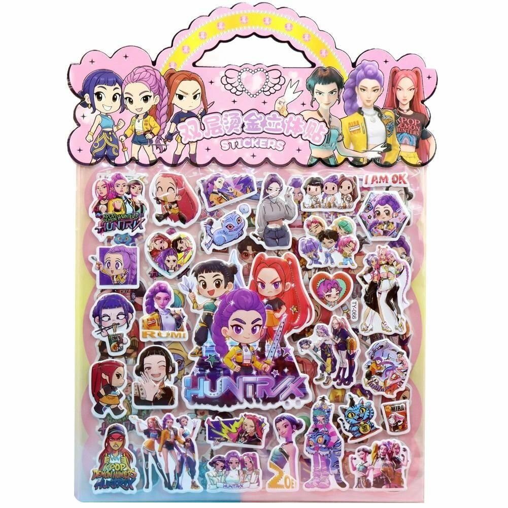 Набор глянцевых стикеров, K-Pop охотницы на демонов/K-Pop Demon Hunters