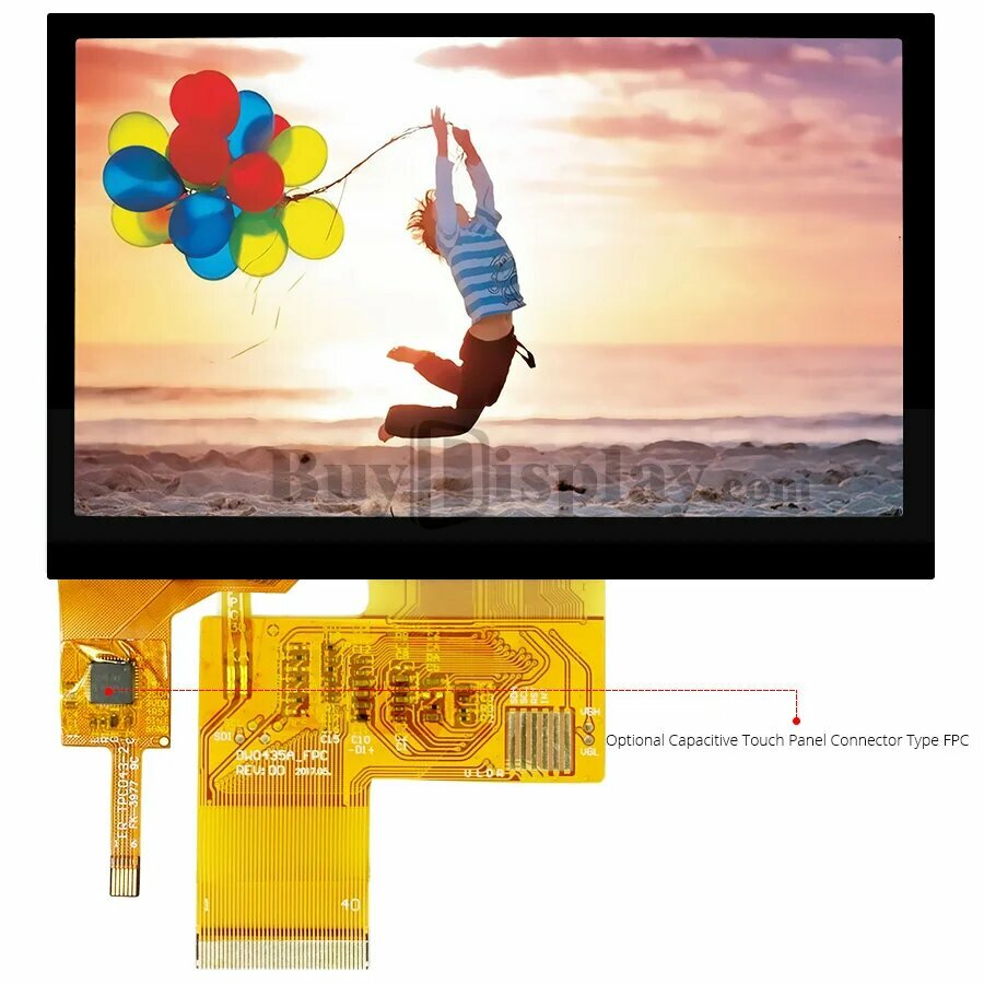 TFT 4,3-дюймовый ЖК-модуль OPTL с сенсорным экраном для MP4, GPS, 480x272