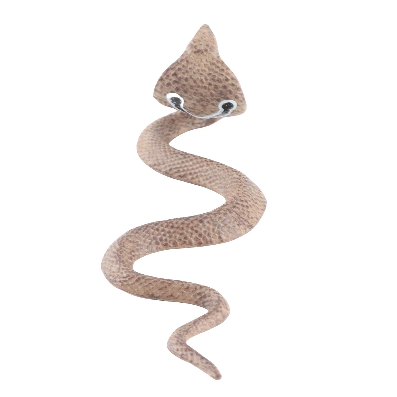 Realistic Fake Snake Toy Soft Rubber to Keep Birds Away Festival Decoration Props