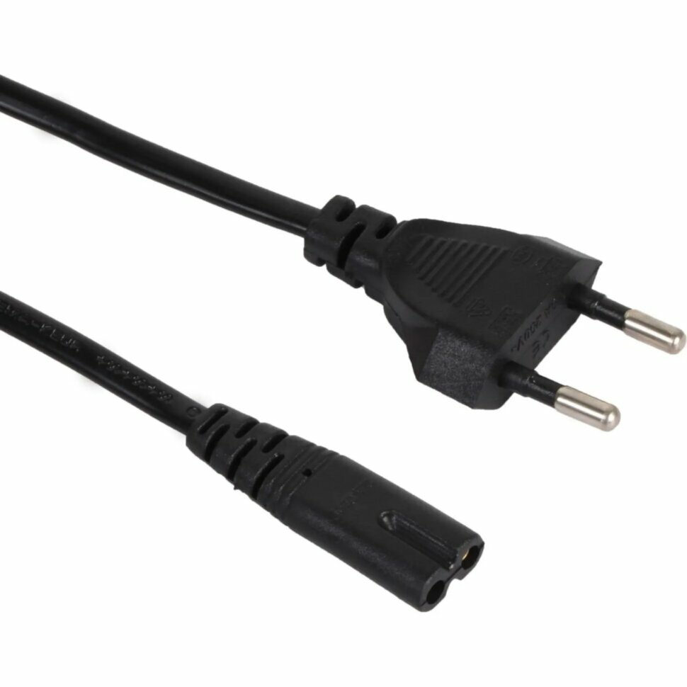 Кабель для аудио-видео IEC-320-C7, 2-pin 3m , черный, iOpen