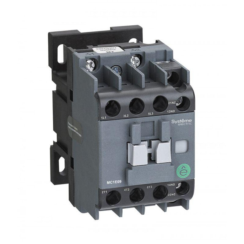 Контактор MC1E 3п 12А кат. 220В/230В AC 1НО+1НЗ SE, SCHNEIDER ELECTRIC MC1E12M7 (1 шт.)