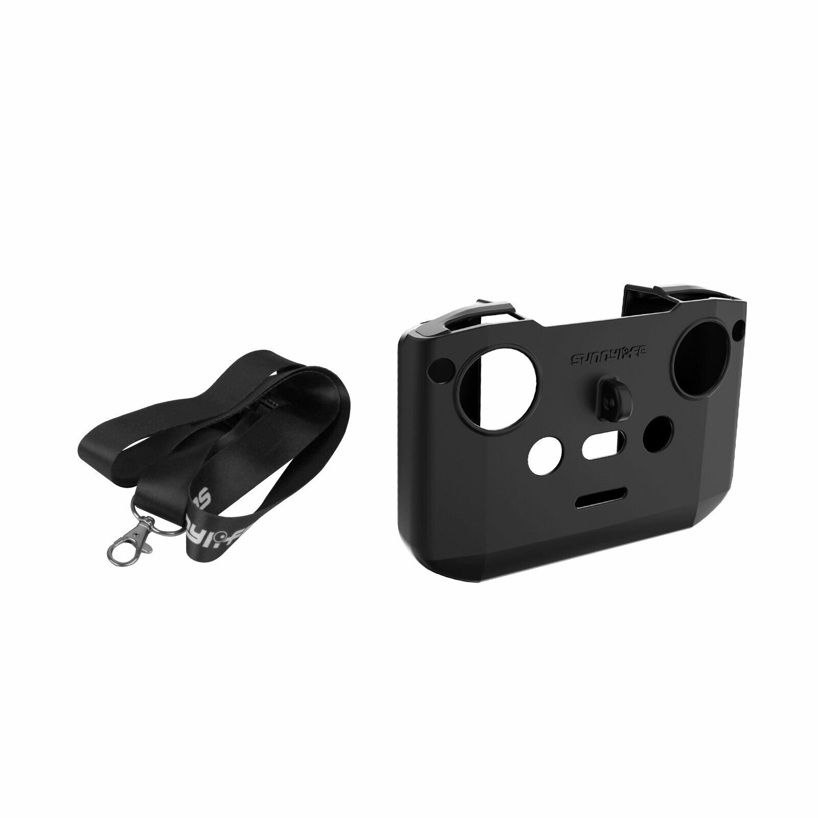 Совместимый с DJI RC-N3/2/1 силиконовый защитный чехол с шнурком для DJI Flip/Neo/Air3S/Mini4K/3Pro черный