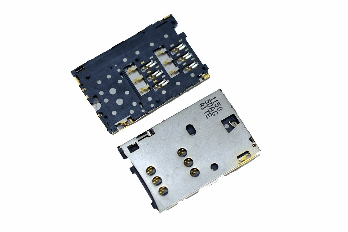 Коннектор SIM-карты (сим) коннектор для Nokia C2-03/X2-02 (S114)