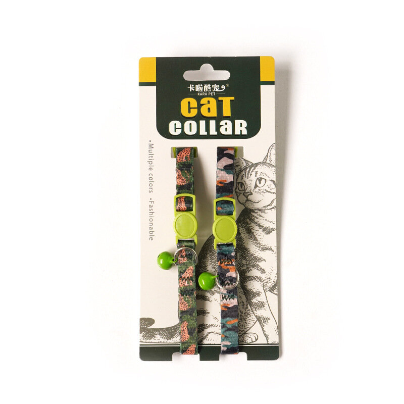 Pet Cat Цепной воротник Тяговая веревка Маленькая свежая розетка в стиле Регулируемая с колокольчиком в стиле Цвет Два