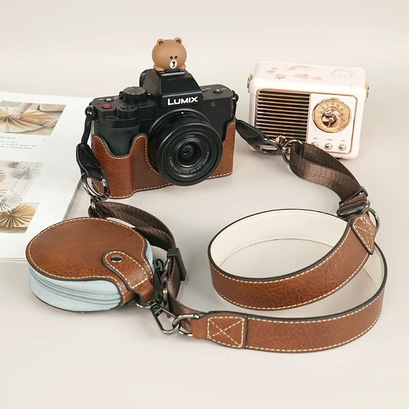 Подходит для Panasonic g100d защитный чехол g100k сумка для камеры Lumix g100 база для камеры ретро-камера плечевой