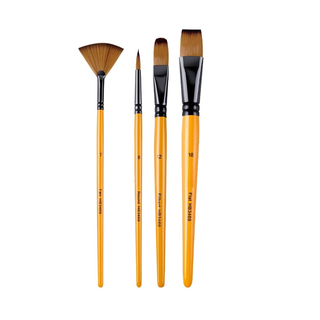 1 комплект нейлоновых кистей для рисования волос Акварельные акриловые кисти для рисования Принадлежности для рисования деталей
