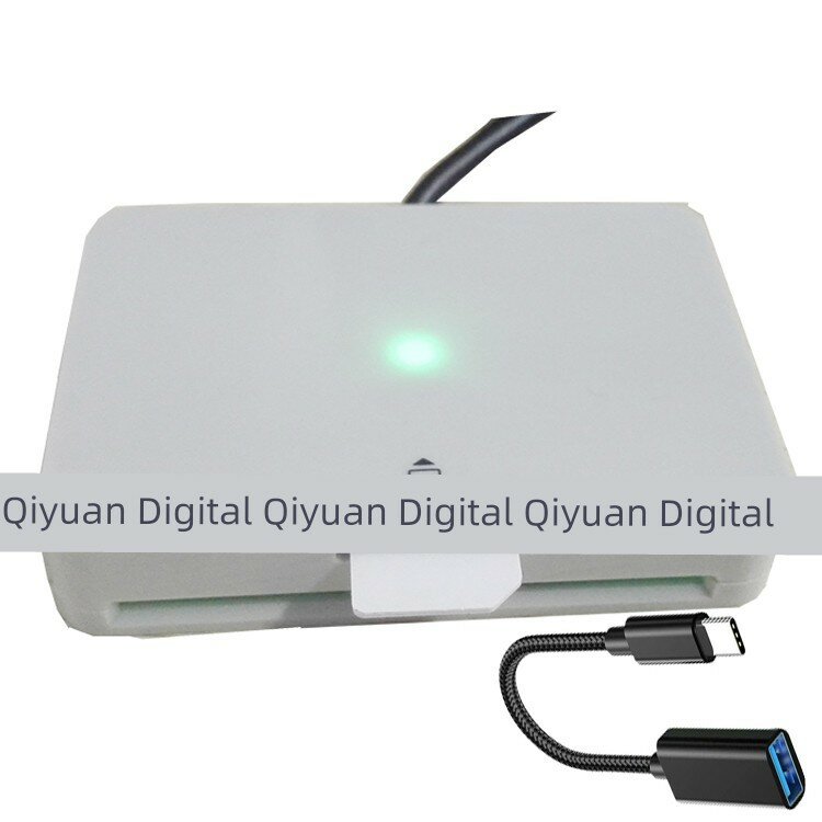 USB 2.0 SIM-карта читатель MCR3512 серебристо-серый цвет с OTG мобильным адаптером для 5G и 4G мобильного офиса, полная