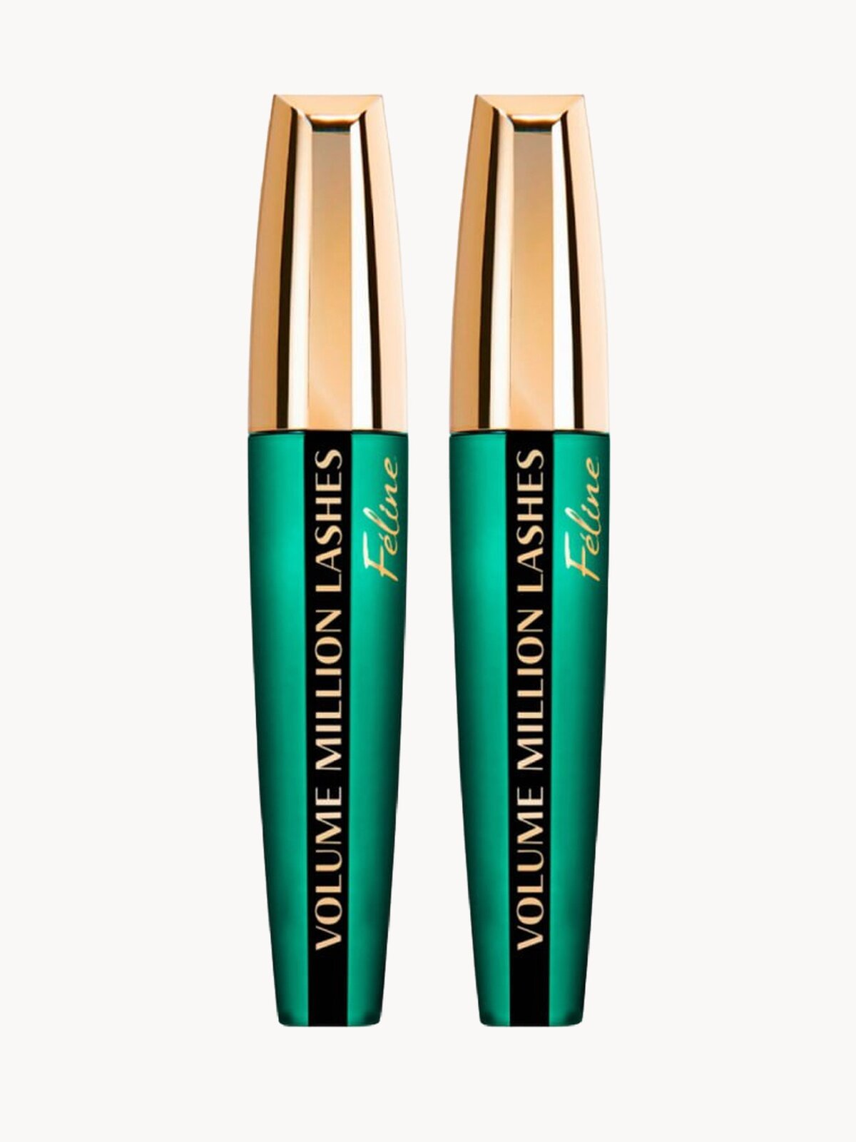 Набор L'Oreal Paris Тушь для ресниц VOLUME MILLION LASHES FELINE для объема и разделения, экстрачерная, 2 шт.